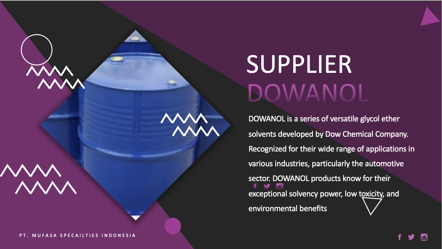 Jual Dowanol - PT. Mufasa Specialties Indonesia