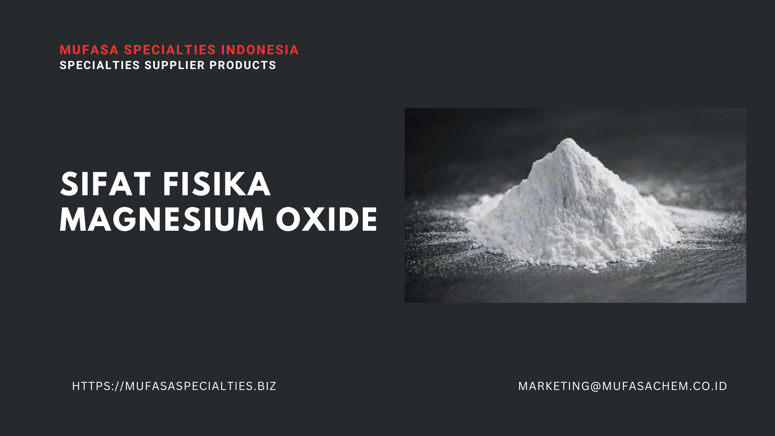 Sifat Fisika Magnesium Oxide